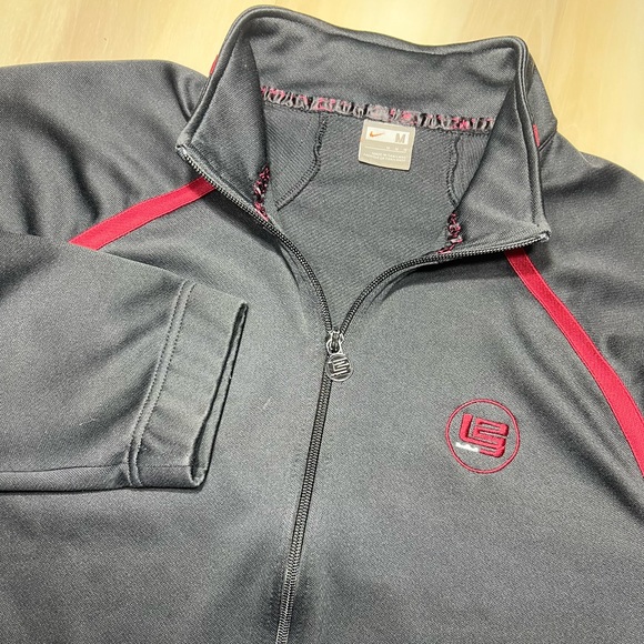 Nike | Jackets & Coats | Nike Lebron James Black Polyester Full Zip ...